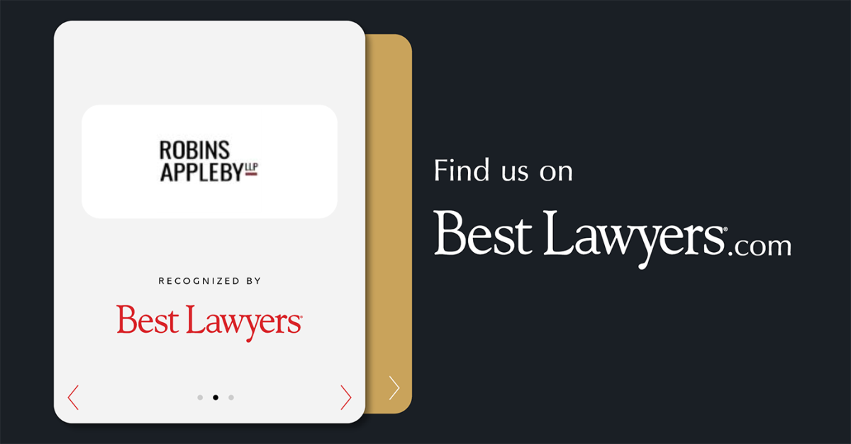 Robins Appleby LLP - Canada Firm | Best Lawyers
