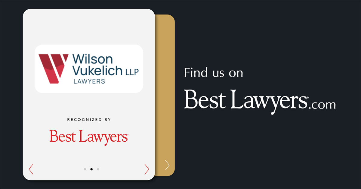 Wilson Vukelich LLP - Canada Firm | Best Lawyers